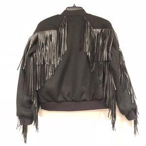 Maje | Jackets & Coats | Maje Bomber Jacket With Fringes | Poshmark